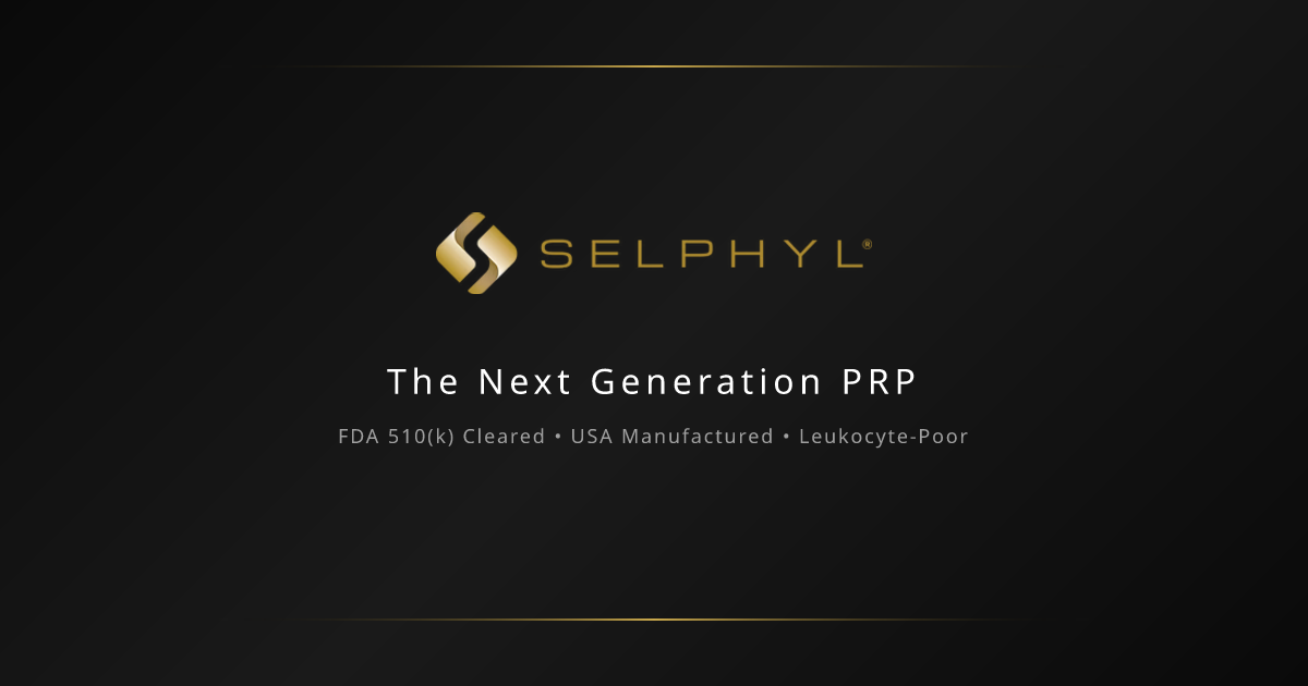 Selphyl® ORTHO | The Next Generation PRP